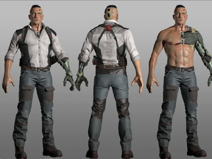 Articulate 3d character model for unreal engine, unity3d, daz3d, 3d ...