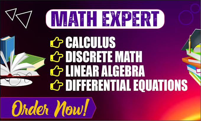 Tutor linear algebra, discrete math, calculus 1, 2, 3 differential ...