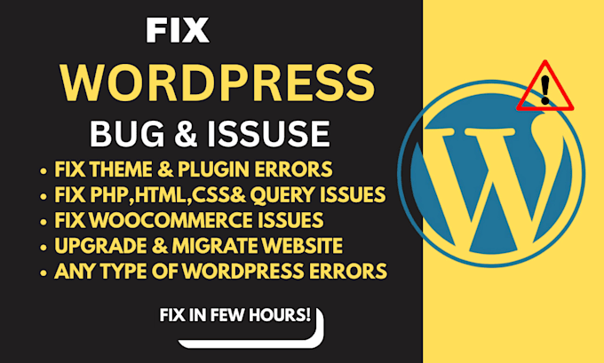 Fix Wordpress Bugs Errors Theme And Plugin Issues And Woocommerce Problem By Suzanluzy2009