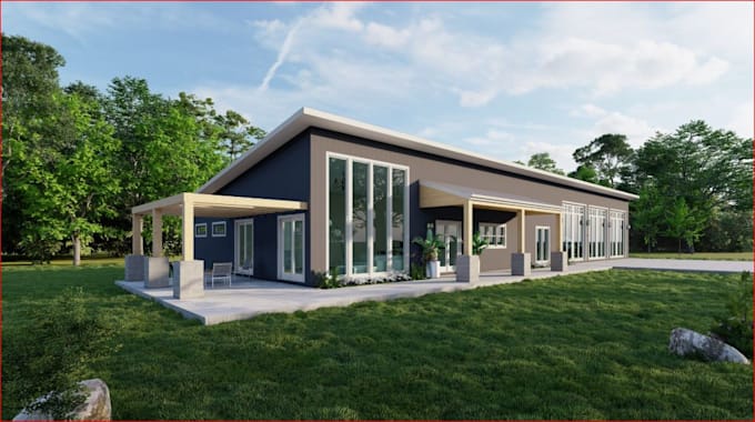 Redesign 3d hub house,patio,garden design,furniture,cgi exterior ...