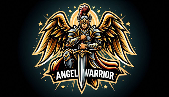 Design angel warrior mascot logo with new concept in 1 day by Moyna ...