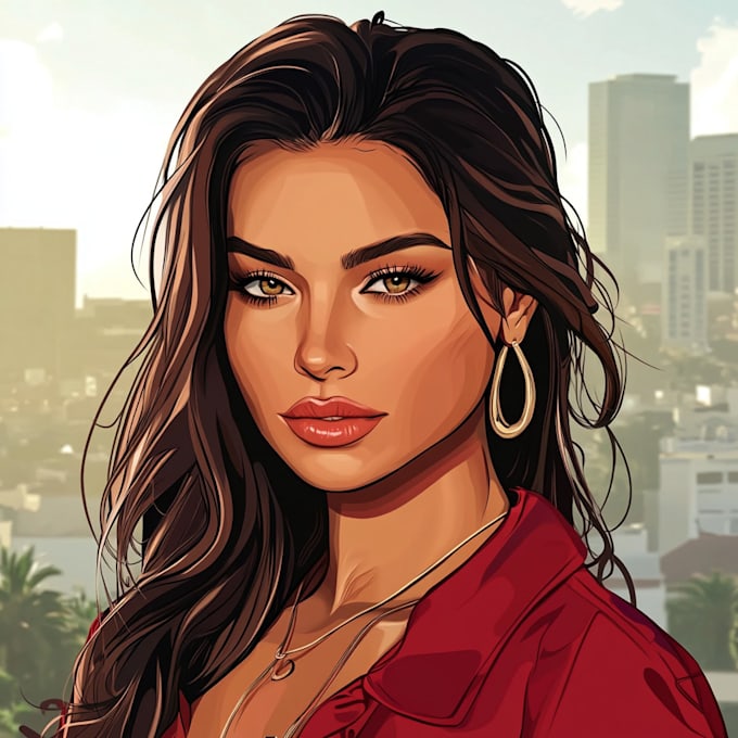 Draw amazing gta style cartoon portrait from your photo by Asenrisah ...