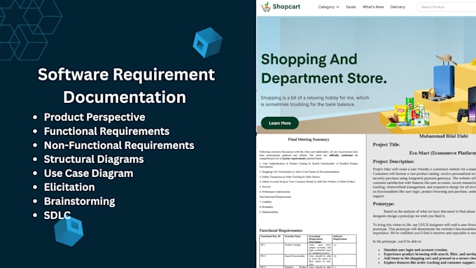 Srs, brd, sdd, fsd documentations and uml diagrams by Syedmismail366 ...