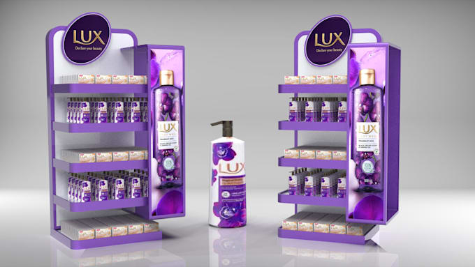 Make 3d retail display, posm, countertop, kiosk, podium by Vfx_pasha ...