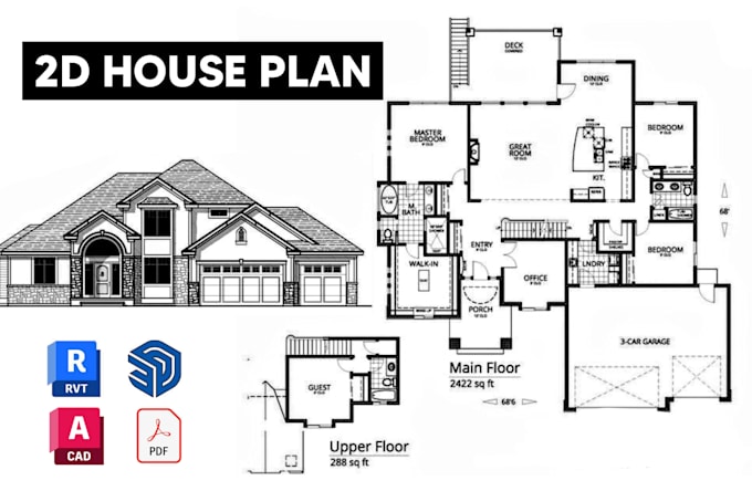 Create 2d floor plan 2d house plan blueprint design building layout ...