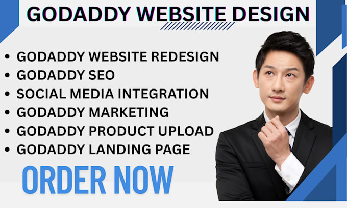 Setup a professional godaddy website design and redesign godaddy store ...