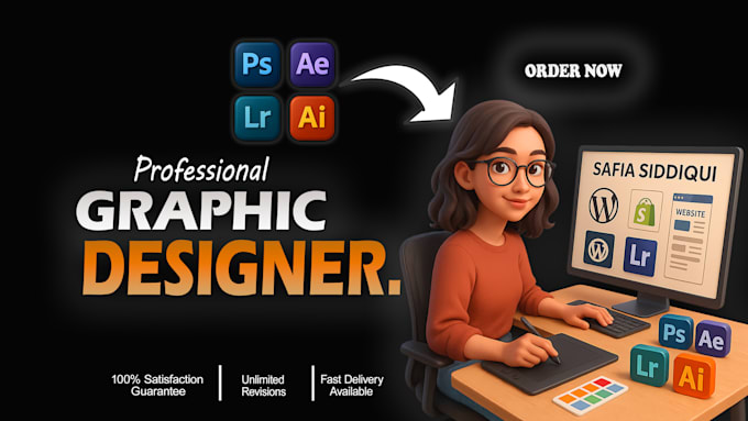 Do custom graphic design and redesign by Safia_siddiqui | Fiverr
