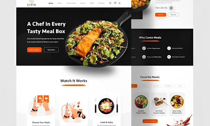 Design a restaurant, personal chef, and catering website by ...