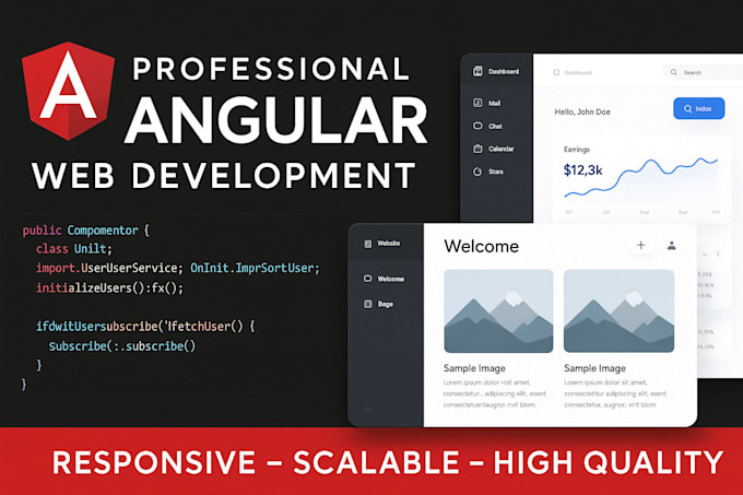 Develop responsive and scalable angular applications by Swindx37 | Fiverr