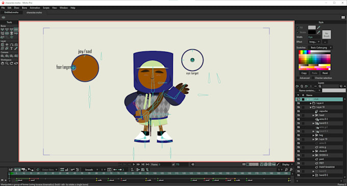 Do a 360 2d character animation by Rigin2d | Fiverr