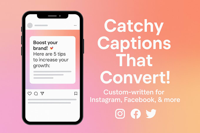Write scroll stopping social media captions and more by Creativecanva_7 | Fiverr