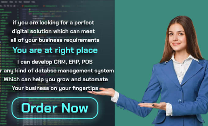 Develop an online portal, erp and crm, database management system by Emmatimi38 | Fiverr