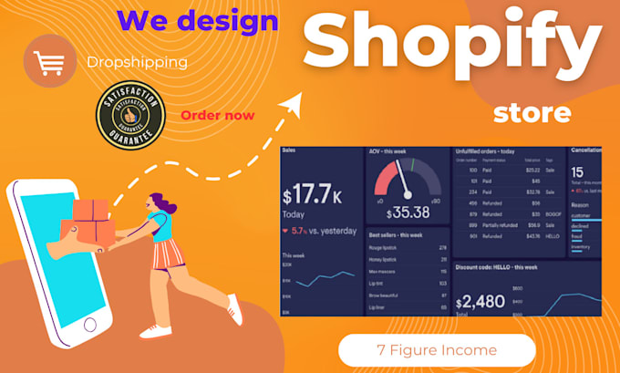 Do shopify website design, shopify redesign, dropshipping store at ...