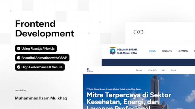Build scalable react js frontend apps for startups by Ilzammulkhaq | Fiverr