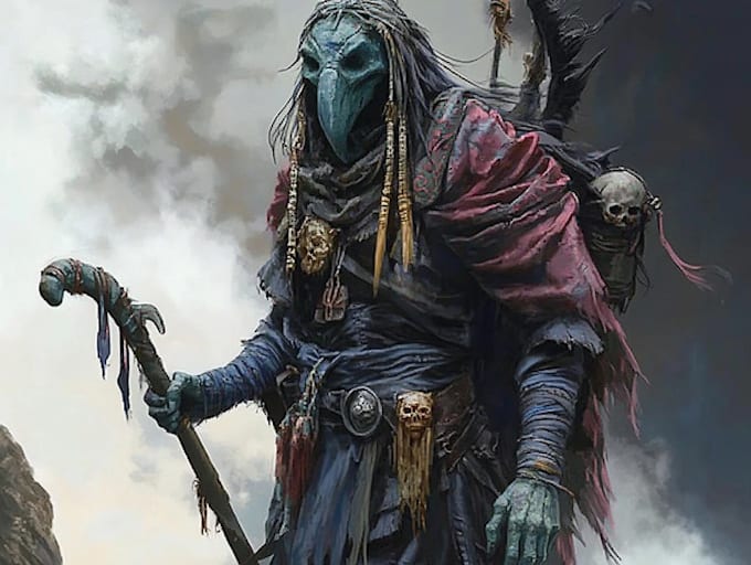 Draw concept art of medieval, dark fantasy warrior character by ...