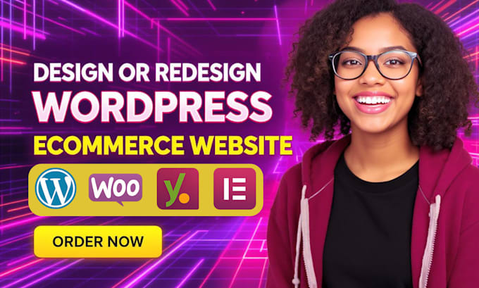 Create, design, redesign ecommerce website or wordpress website ...