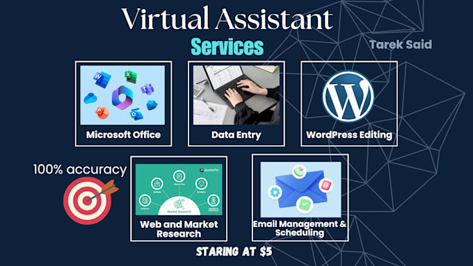 Be your reliable virtual assistant by Tarek_said2 | Fiverr