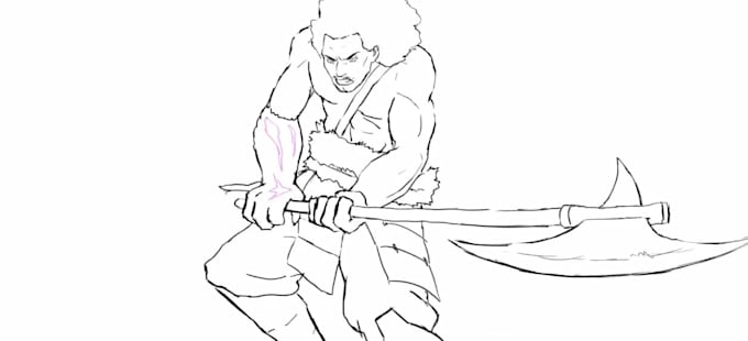 Do 2d line art animation frame by frame , flip book, pencil sketch ...