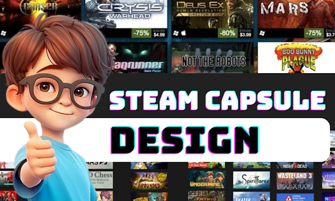 Do steam game promotion, steam capsule design for game marketing ...