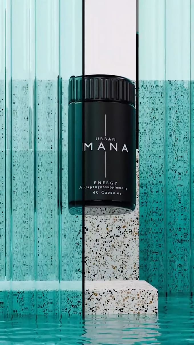 Create realistic 3d supplement bottle animation, bottle design for your ...