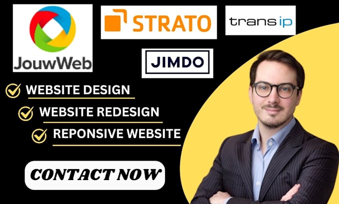 Design transip jouwweb jimdo strato website fix, clone, redesign jouwweb strato by Israel ...