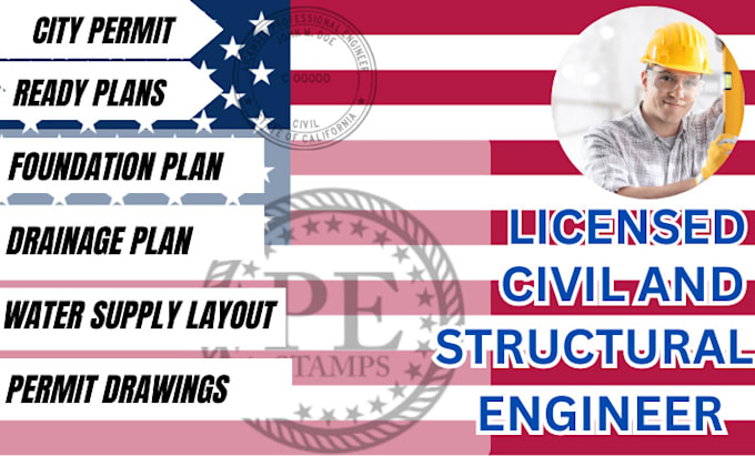 Design drainage plan, water supply layout, soil type, foundation plan ...