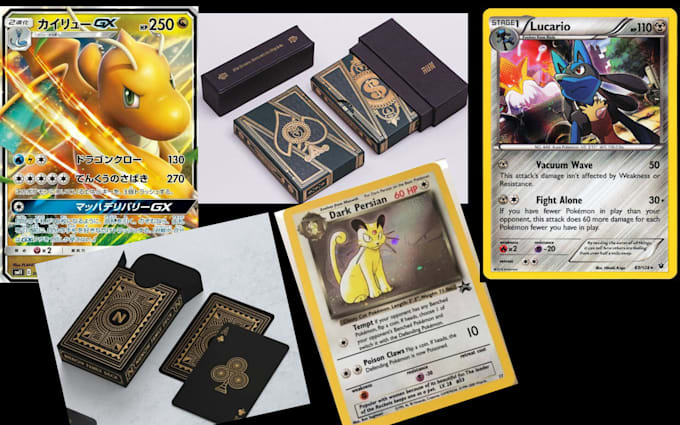 Design card game packaging, tuck box, luxury box, and lenticular ...