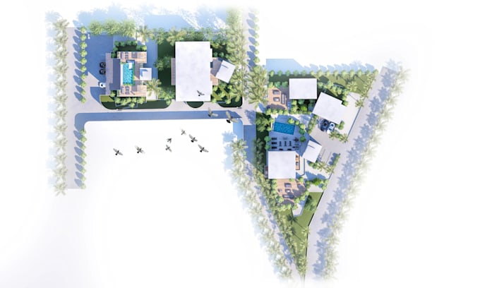 Draft and render landscape drawings, 2d 3d site plan, master plan, elevations by Johnsm65 | Fiverr