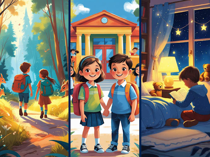 Illustrate children book illustration christian children story book ...