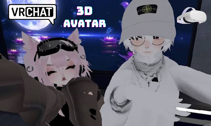 Create a high quality custom vrchat avatar and 3d model vtuber avatar for you by Ibarapaa | Fiverr