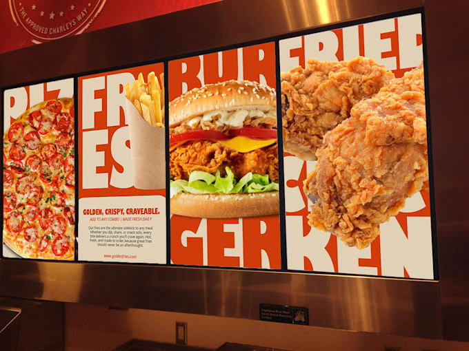 Design digital menu, digital menu board or animated tv screen menu by ...