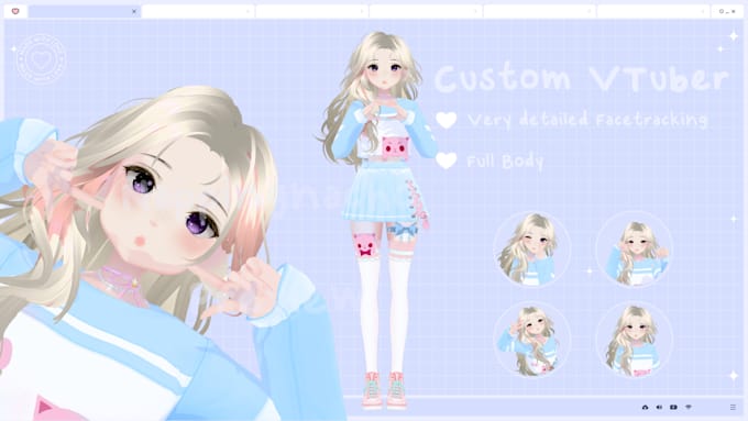 Create a full body vtuber for you by Chinpineapple | Fiverr