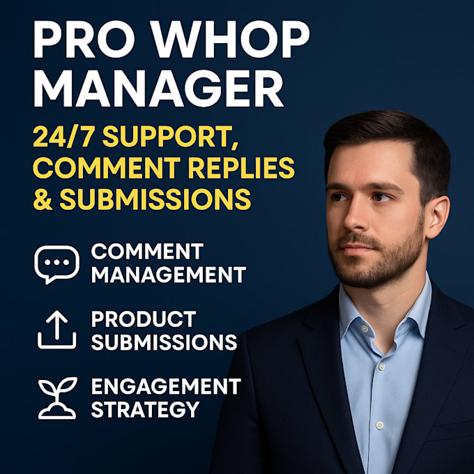 Expert whop manager 24 7 support by Luciddesignwork | Fiverr