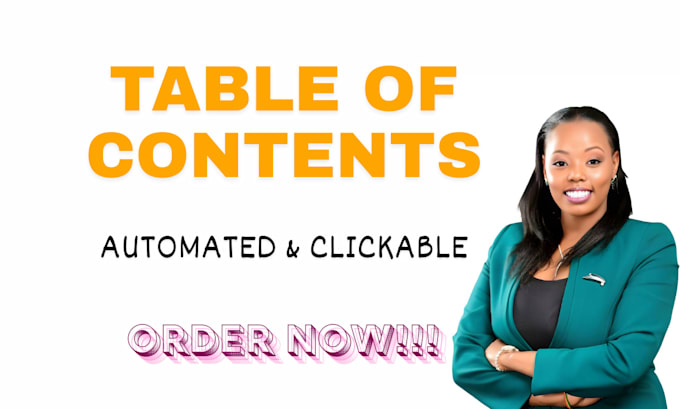 Create a clickable table of contents for your pdf, word documents, etc by Immaculate_n1 | Fiverr