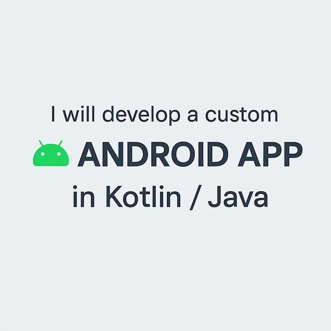 Develop a custom android app in kotlin by Harvie12 | Fiverr