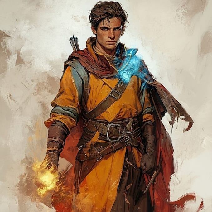 Draw a fantasy dnd character art and dnd character by Iryenamyar | Fiverr