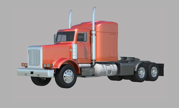 3d truck model vehicle model toy design semi truck 3d cad design for 3d ...