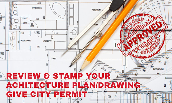 Review stamp architecture plan, architecture design, mep, pe stamp ...