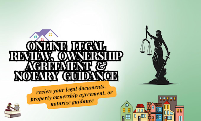 Review your legal document, property ownership agreement or notarized ...
