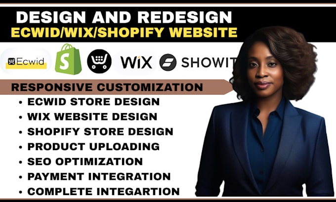 Build 7 figures ecwid wix shopify website redesign ecwid store to boost sales by Davidmystic ...