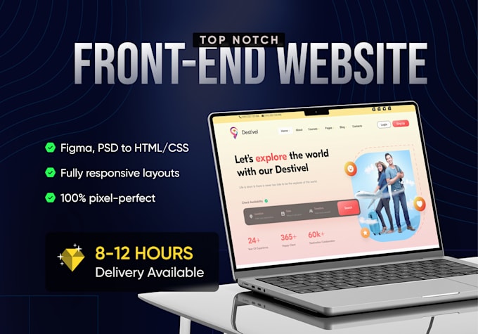 Do figma to html, psd to html, xd to html css js website by Wp_devopers | Fiverr