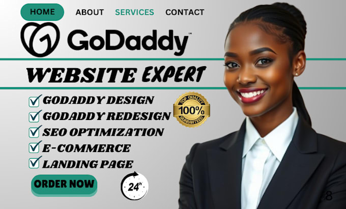 Build godaddy website design and redesign godaddy website by Nikehvin ...