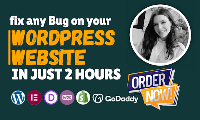 Fix wordpress issues, error, edit, elementor pro help, divi website design by Amelia_blair01 ...