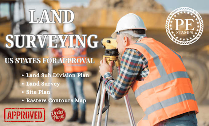 Draw land sub division plan for land surveyors and raster contours map ...