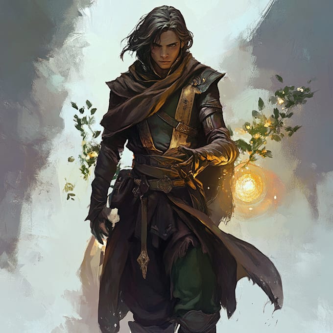 Design realistic fantasy dnd character illustration by Charlott153 | Fiverr