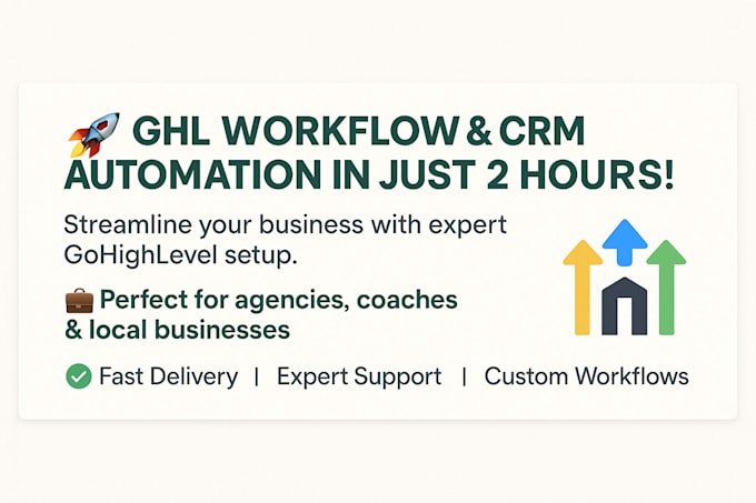 Automate your ghl workflows and crm in 2 hours by Raahimullah2 | Fiverr