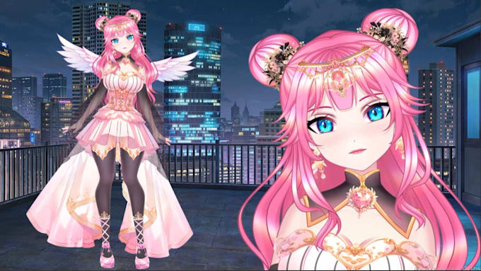 Design and rig a high quality vtuber model for stream, live2d animation by Marrow_art | Fiverr