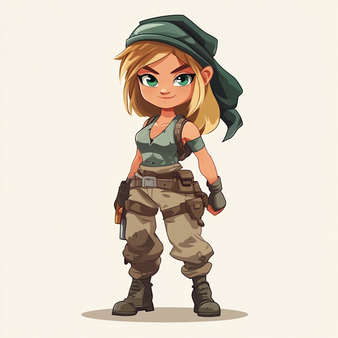 Create 2d game characters and game assets by Minnietlor | Fiverr