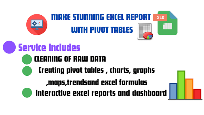 Create professional excel chart, graphs, pivot tables, dashboard by ...
