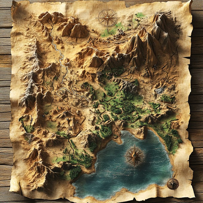 Create a high quality fantasy map by Fleehoongler | Fiverr